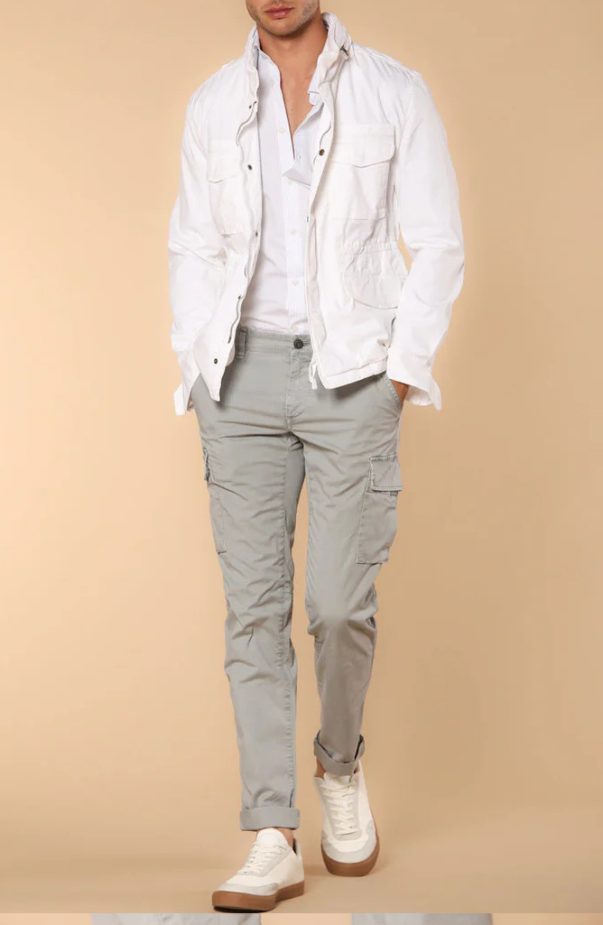 Men's Sugar Paper Blue Cotton Twill Slim Fit Sky Blue Overalls - MACNTUR