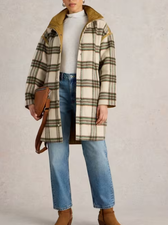 Reversible Check Coat - dressonpoint