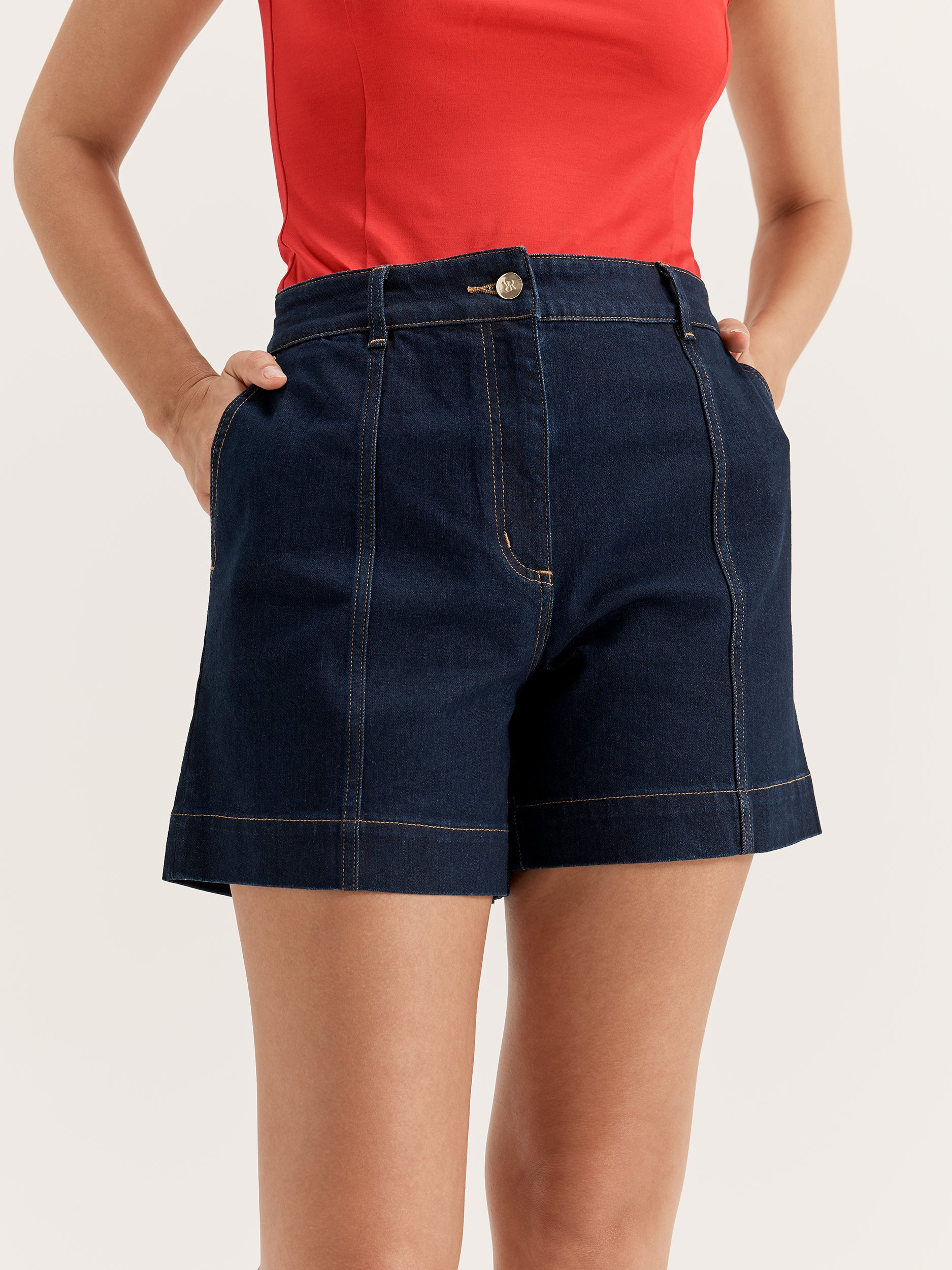 Casual High Waisted Denim Shorts - floatelle