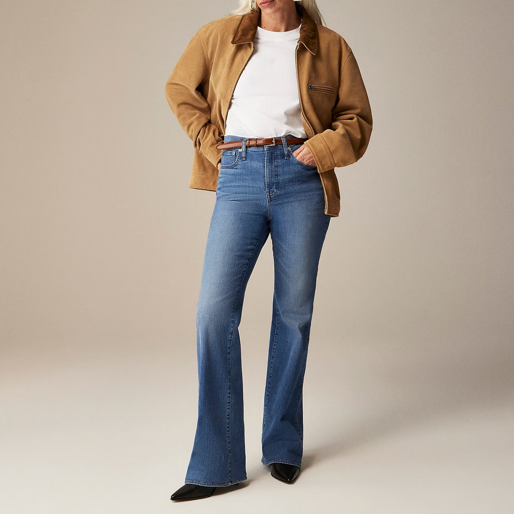 High-Rise Super-Stretch Bootcut Jeans - FASHRAE