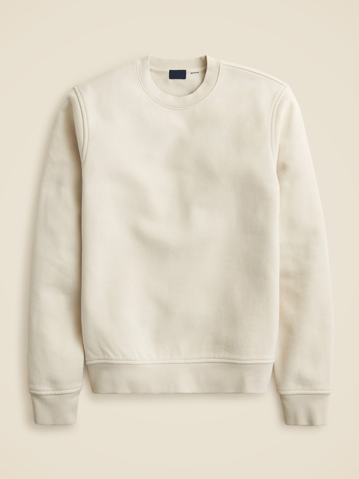 Cream Colored Crew Neck Sweatshirt - MODSYRE